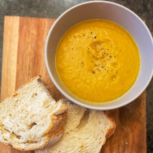Gingered Roast Crown Prince Squash Soup | BaldHiker