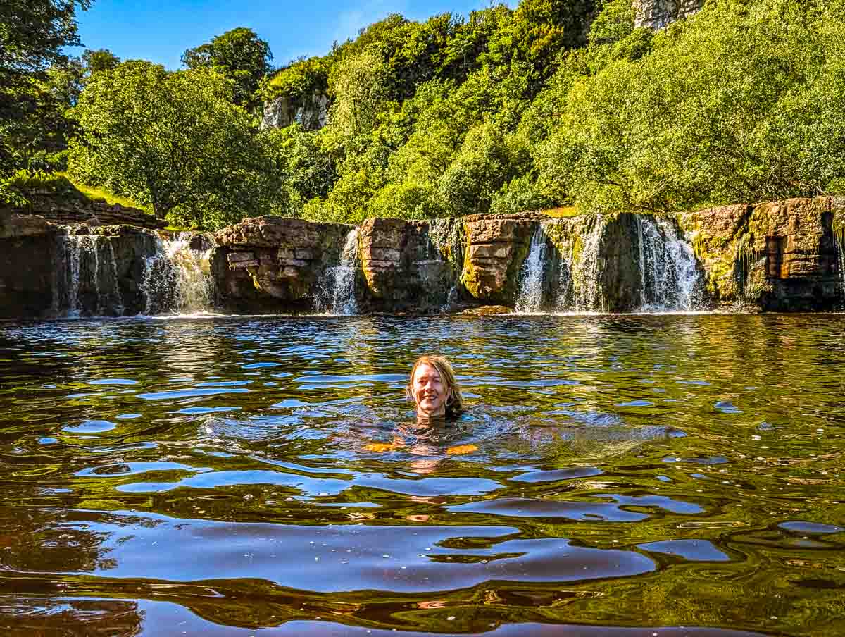 Wild Swimming at Wain Wath Force, Swaledale | BaldHiker